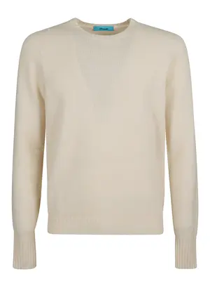 DRUMOHR Lambswool Turtleneck Sweater Latte
