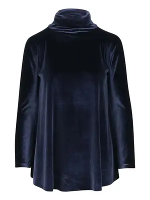 STEPHAN JANSON Stephan Janson Stretch Velvet Jersey Blouse