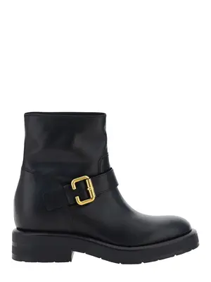 Chloé Buckled Ankle Boots - Black