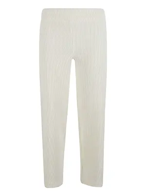 Avenue Montaigne Alex Velvet Trousers - White
