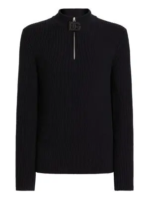 Dolce & Gabbana Half-zip Sweater - Blue