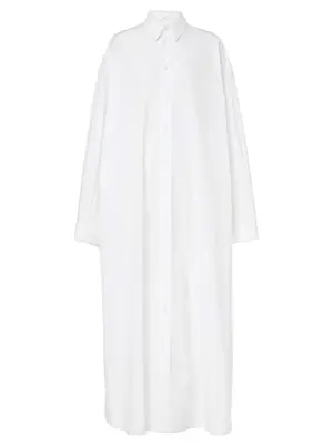 Wardrobe.NYC Oversized Shirt Dress - White