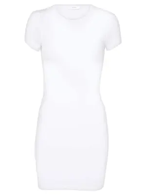 Wardrobe.NYC Cotton Jersey Minidress - White
