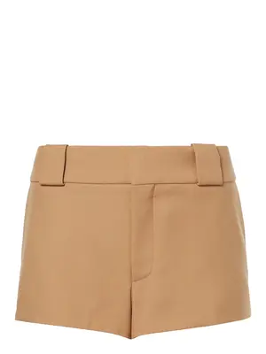Chloé Virgin Wool Shorts - Brown