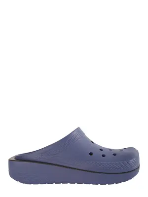 CROCS Painted Edges Blunt Toe Clogs - Blue
