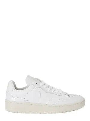 VEJA V-90 Logo-embroidered Low-top Leather Trainers - White/oth