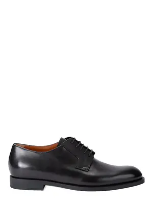 Ermenegildo Zegna Classic Flex Leather Derby Shoes - Black