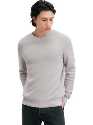 ALLSAINTS AllSaints Aspen Ramskull Sweater Cool Grey