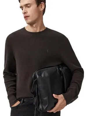 ALLSAINTS AllSaints Aspen Ramskull Sweater Espresso Brown