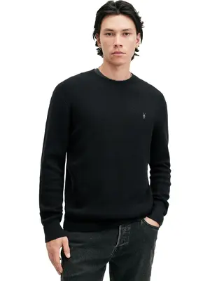 ALLSAINTS AllSaints Aspen Ramskull Sweater Jet Black