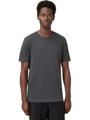 ALLSAINTS Brace Brushed Cotton Crew Neck T-shirt - Carter Grey