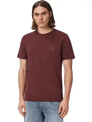ALLSAINTS Brace Brushed Cotton Crew Neck T-shirt - Red