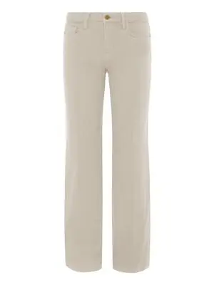 L & APOS;AGENCE L'agence Scottie High-rise Wide-leg Jeans - Biscuit