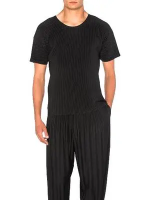 Issey Miyake Short Sleeve Tee - Black