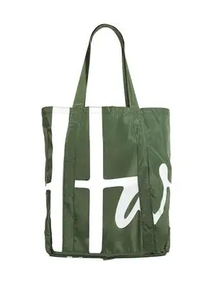 Harrods Logo Pocket Shopper Bag - Green
