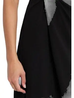 TANYA TAYLOR Robinella Knotted Cap-Sleeve Midi Dress