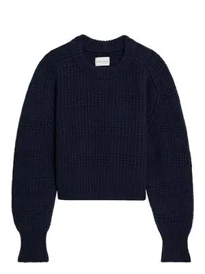 Loulou De Saison Loulou Studio Duba Oversized Ribbed Cashmere Sweater - Navy