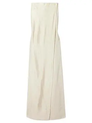 ESSE STUDIOS Esse Studios Strapless Satin-Crepe Maxi Dress