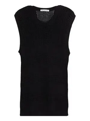 AUTUMN CASHMERE COTTON BY AUTUMN CASHMERE Pointelle-Knit Cotton Top