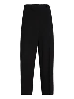 Theory Theory Cropped Straight-Leg Crepe Pants Black