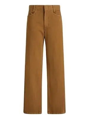 Vince Cotton, Lyocell And Linen-blend Twill Pants - Light Brown