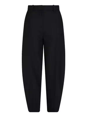 TOTEME Woven Tapered Trousers - Black
