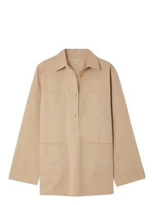 TOTEME Totême Cotton-Twill Shirt Beige