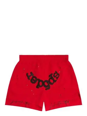 SP5DER Og Web Double Layer Short - Red