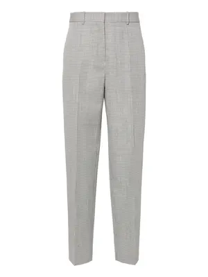 JIL SANDER Checked Tailored Trousers - Grey