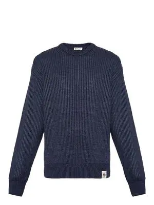 Bally Logo Patch Sweater - Blue