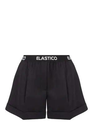 Moschino Pleat-detailing Virgin Wool Shorts - Grey