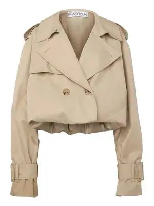 JW Anderson Cropped Trench Coat - Neutrals