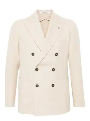 TAGLIATORE Tagliatore Brooch-Detail Double-Breasted Blazer