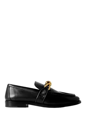 Bottega Veneta Astaire Leather Loafers - Black