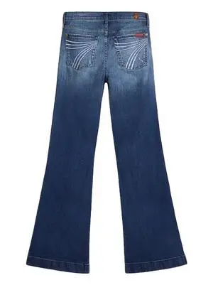 7 For All Mankind Tailorless Dojo Flare Jeans - Blue