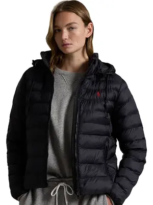 Ralph Lauren Water-resistant Packable Hooded Jacket - Polo Black