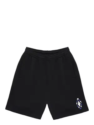 COUNTY OF MILAN Marcelo Burlon Bandana Cross Track Shorts - Black