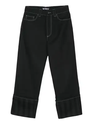 Sunnei Straight-leg Trousers - Black