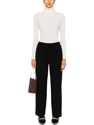 Fabiana Filippi Beaded-trim Trousers - Black