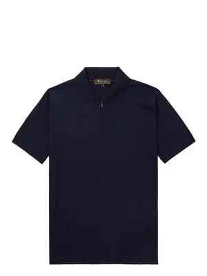 Loro Piana Wish® Wool Polo Shirt - Blue