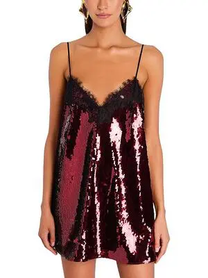 Retrofete Sequin Dress - Port
