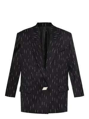 Attico Single-button Blazer - Black
