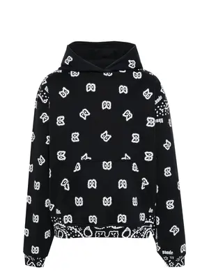 Rhude Bandana-print Hoodie - Black