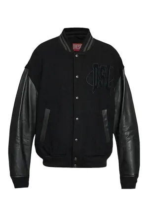 DIESEL® L-nyman Bomber Jacket - Black