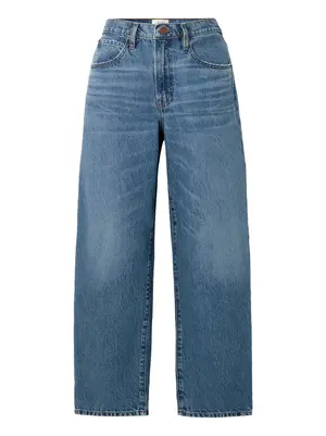 FRAME Low Slung Barrel Boyfriend Jeans - Blue