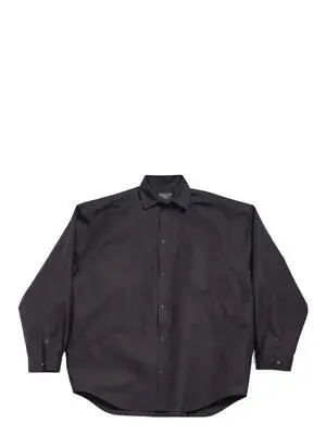 Balenciaga Outerwear Large Fit Shirt - Black