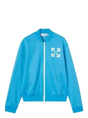 Off-White Single Arrow Slim Fit Track Jacket - Cyan Blue