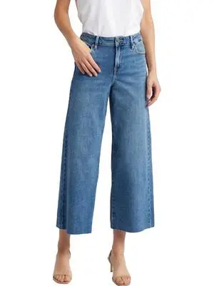 HIDDEN JEANS Clean Hem Wide Leg Jeans - Medium Wash