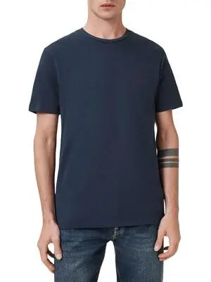 ALLSAINTS Brace Cotton T-shirt Navy Blue