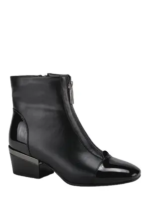 SPRING STEP SHOES Mozza Cap Toe Bootie - Black